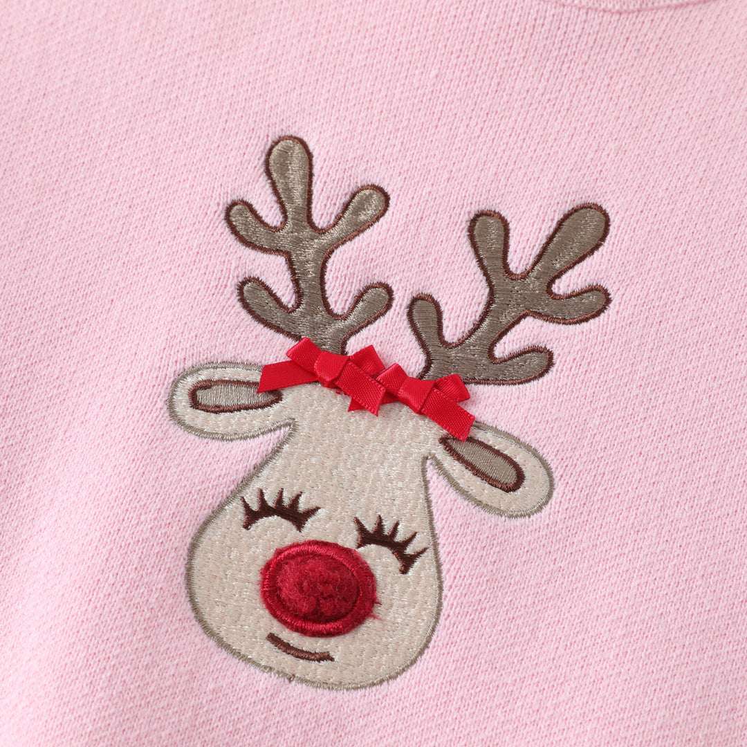 Pink Christmas Reindeer Sweater – Rebecca's of Clinton